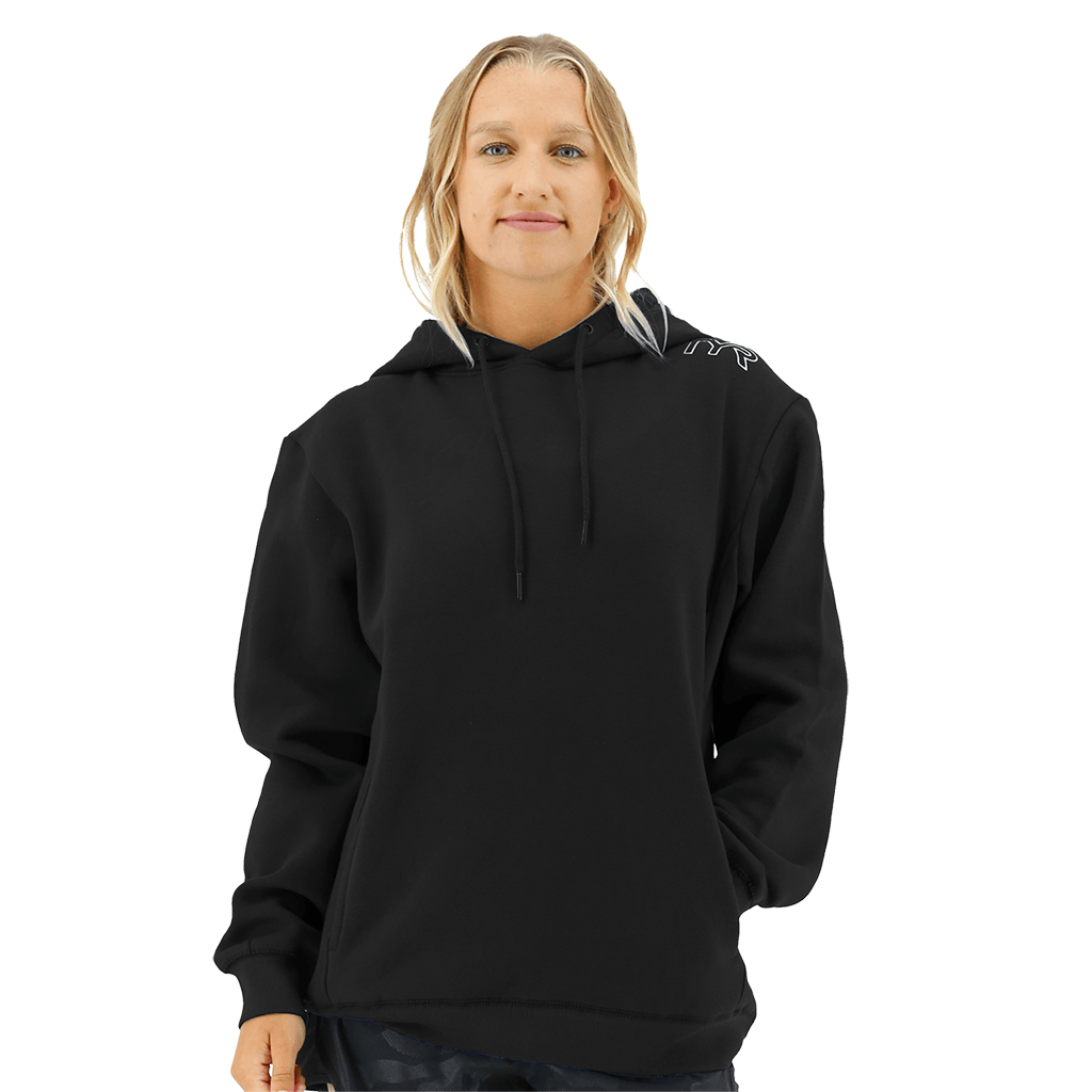 TYR Womens Outline Logo Hoodie Black/Silver @ $99.00